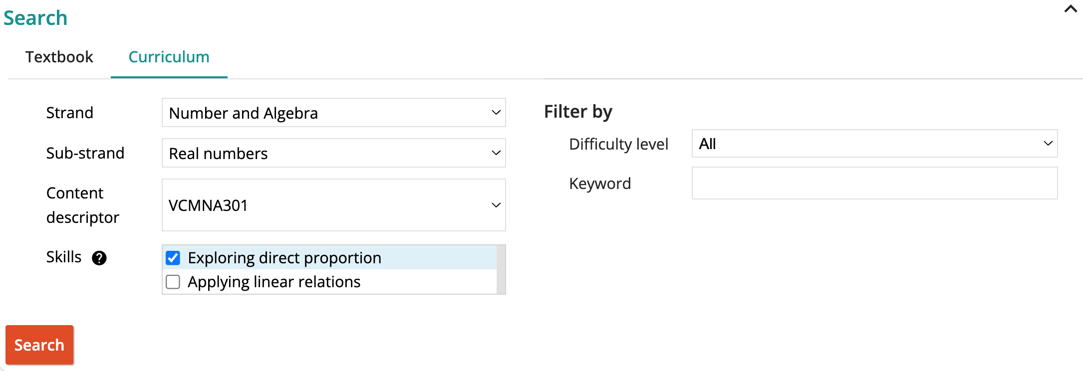 Diagnostic tool - How to search for questions – Cambridge